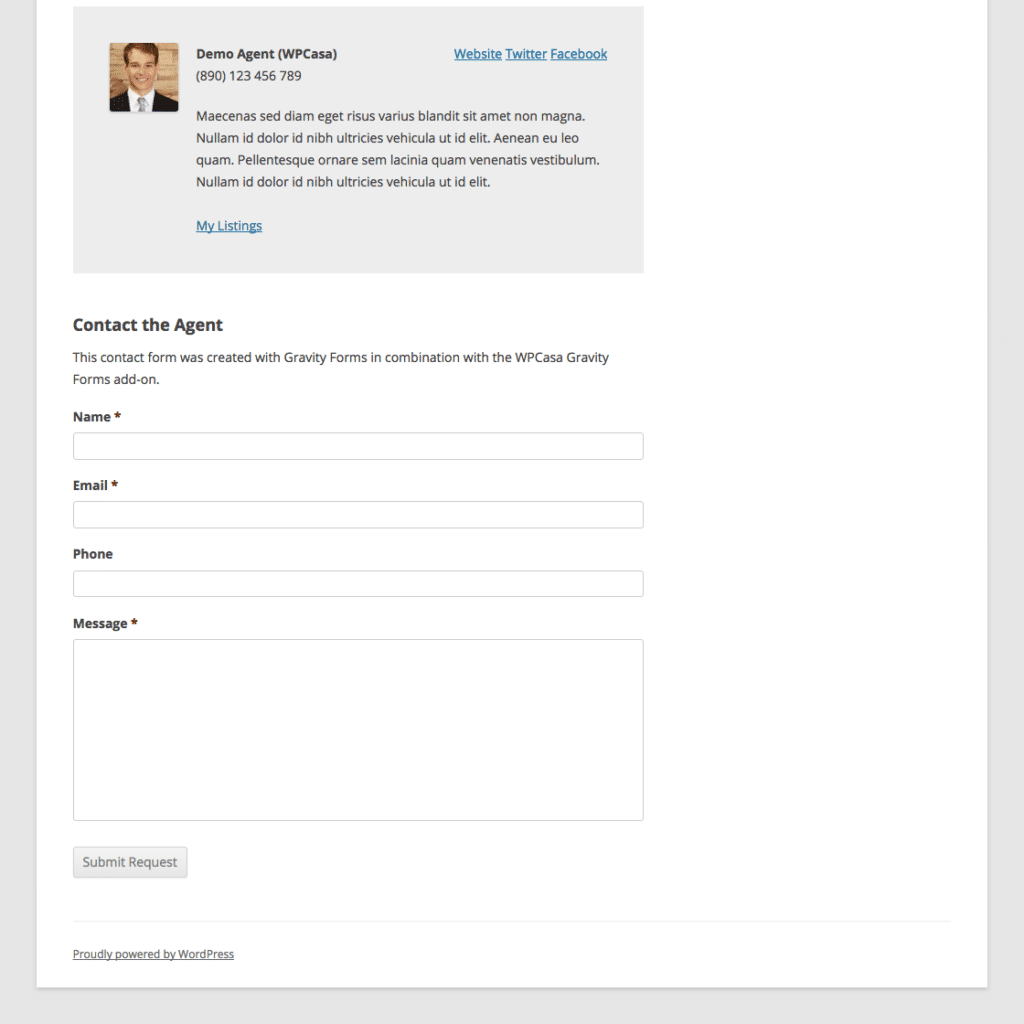 WPCasa Gravity Forms | WPCasa